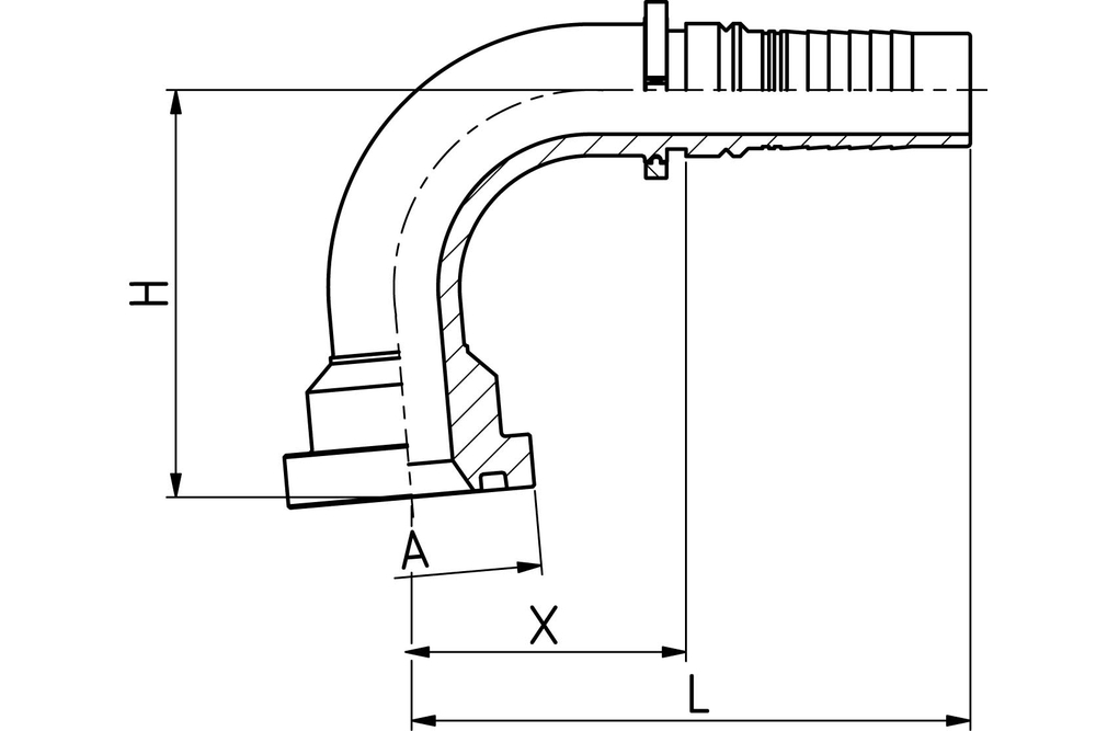 HAI16SFH6-95S12 - SFS 6.000 PSI SFH 6-95° | Indunorm Hydraulik Shop